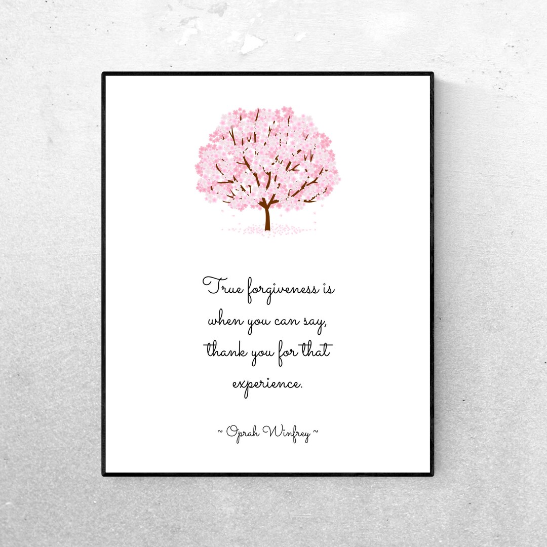 FORGIVENESS QUOTE Wall Art Inspirational Gift Motivational Decor Office ...