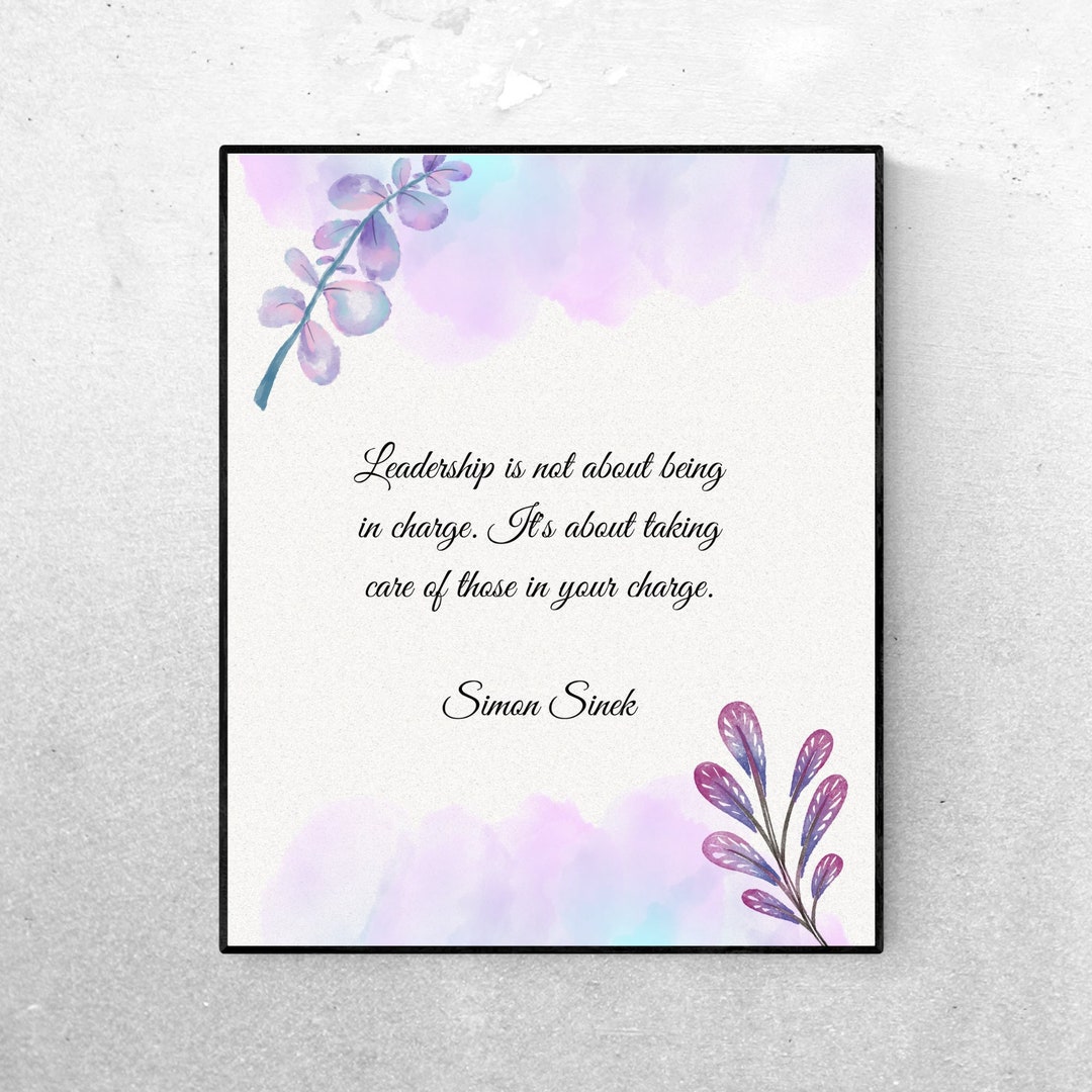 LEADERSHIP QUOTE Wall Art: Inspirational Wall Art, Motivational Wall ...