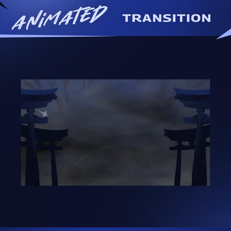 Animated Abyssal Shrine Stream Overlay: Mystic Blue and Dark Aesthetic ...