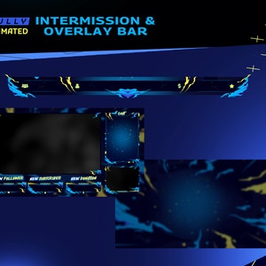 Liquid Splash Animated Twitch Overlay Package Bundle/liquid Overlay ...
