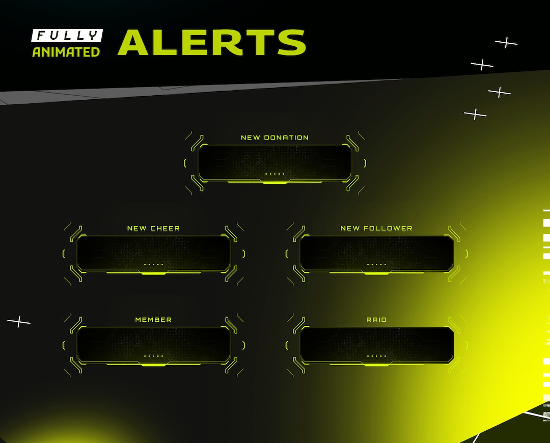 Project 07 Animated Stream Alert/twitch Graphic Overlay/futuristic ...