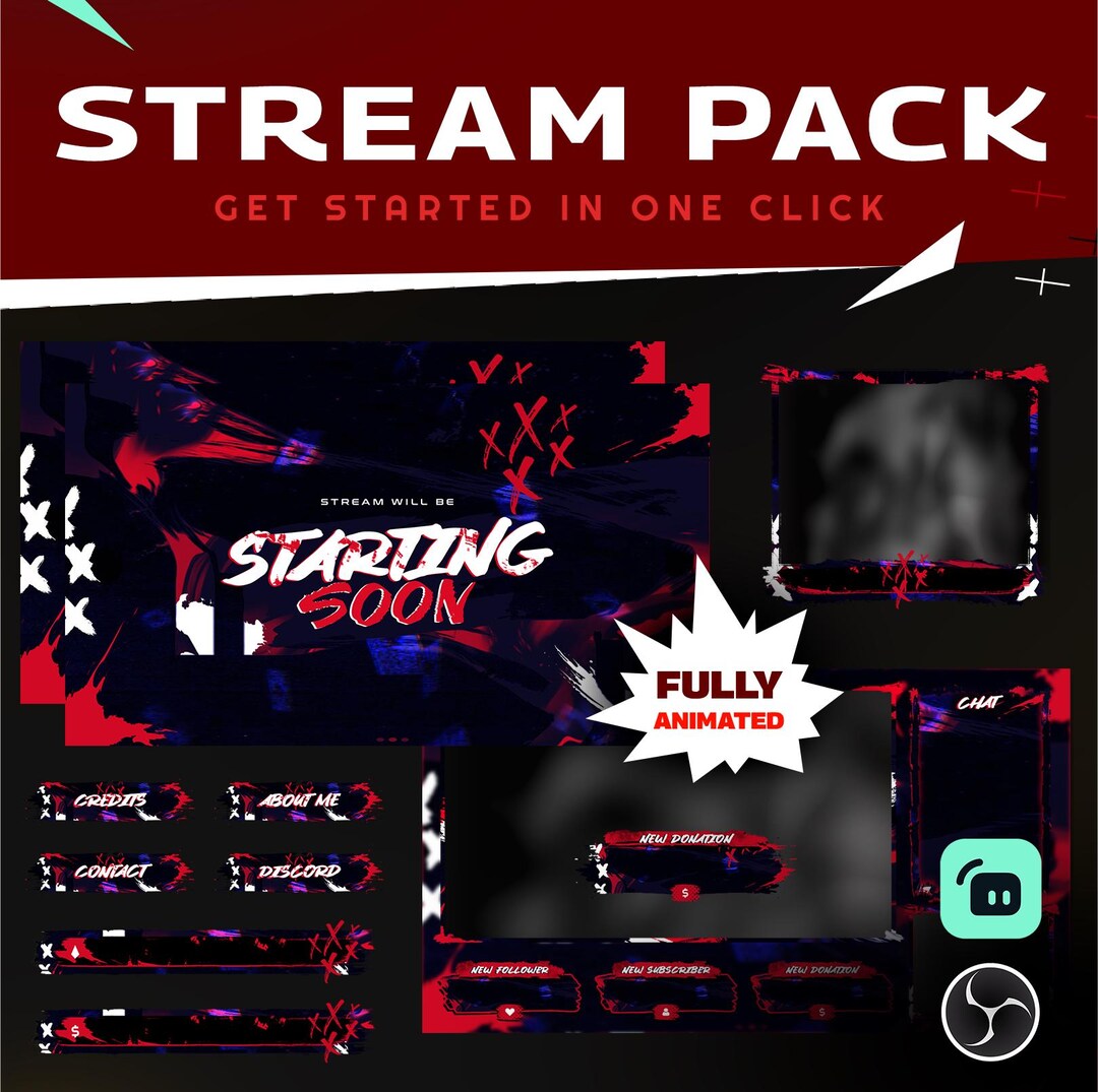 I'm Demon Animated Stream Overlay Package for Twitch/explore the ...