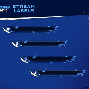 Waves Animated Twitch Overlay Package Bundle/liquid Theme/butterfly ...