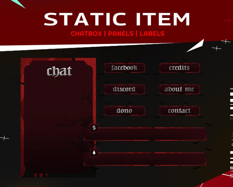 Animated Dark Gothic Stream Pack: Twitch, Kick, Youtube | Dark Oath ...