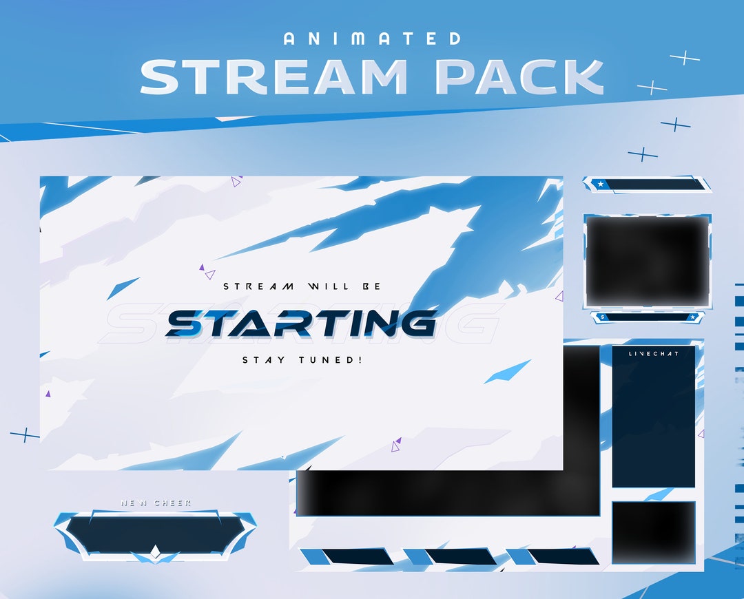 Courage Animated Stream Package-twitch Graphic Overlay/futuristic ...