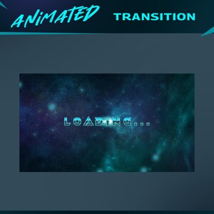 Eternity Stinger Transition: Neon Teal Galaxy for Twitch and Obs ...
