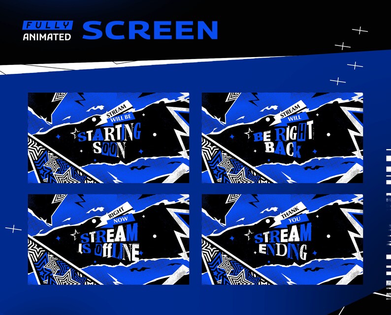 Another Persona Overlay Package for Twitch, Kick, Youtube/abstract ...