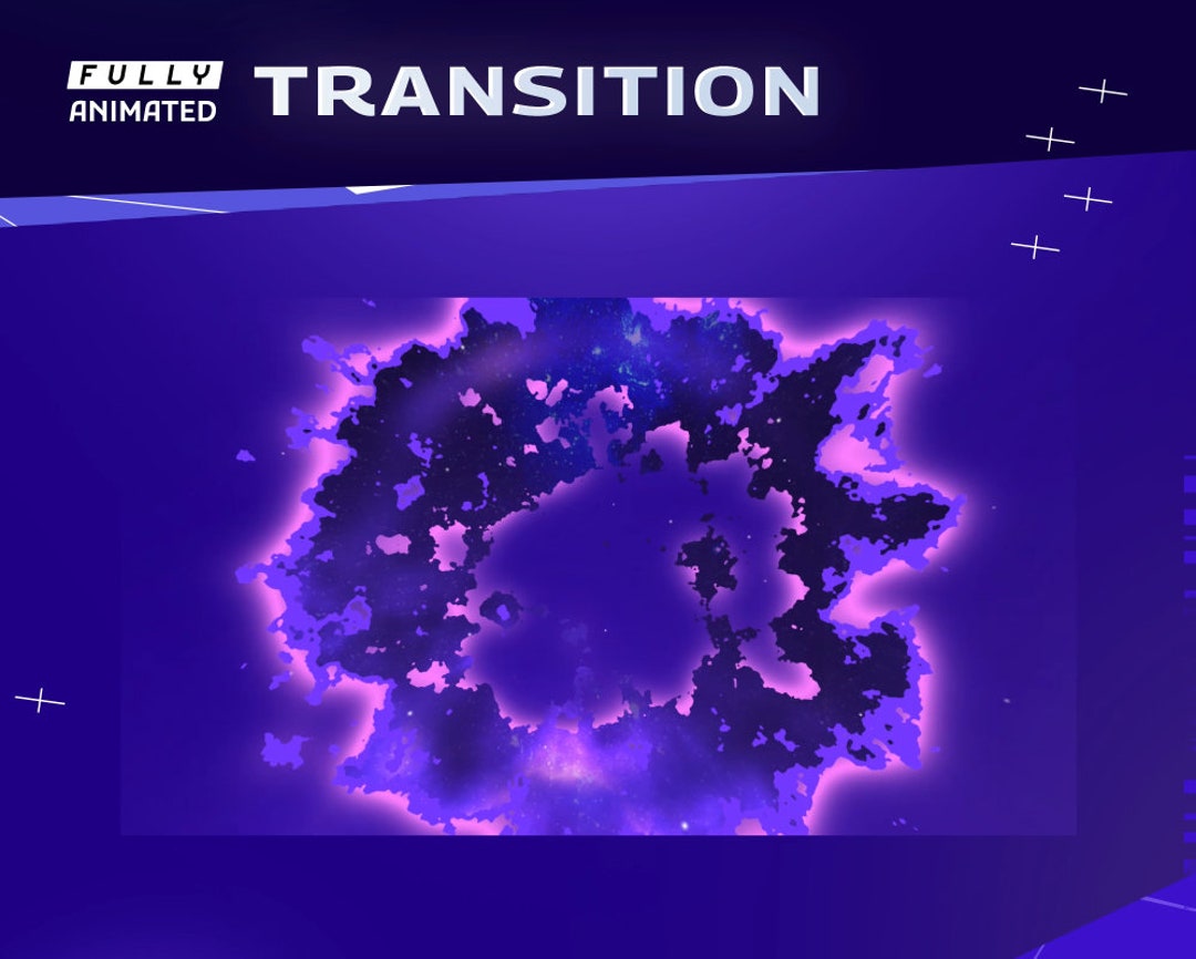 Supernova Animated Stringer Transition- Twitch Graphic Overlay/stream ...
