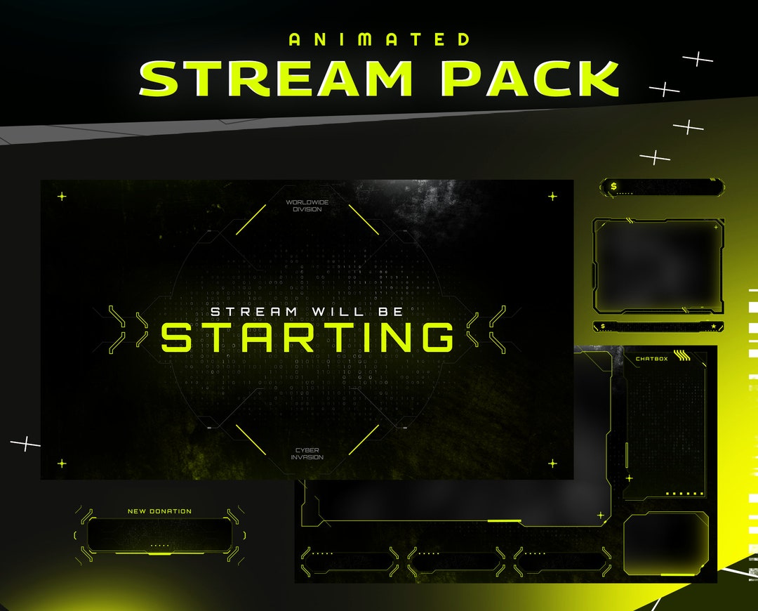 Project 07 Animated Stream Package-twitch Graphic Overlay/futuristic ...