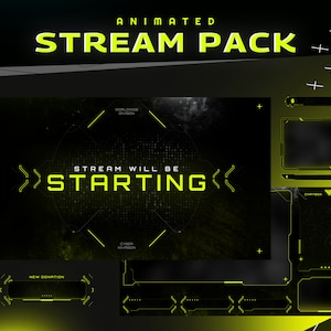 Project 07 Animated Stream Package-twitch Graphic Overlay/futuristic ...