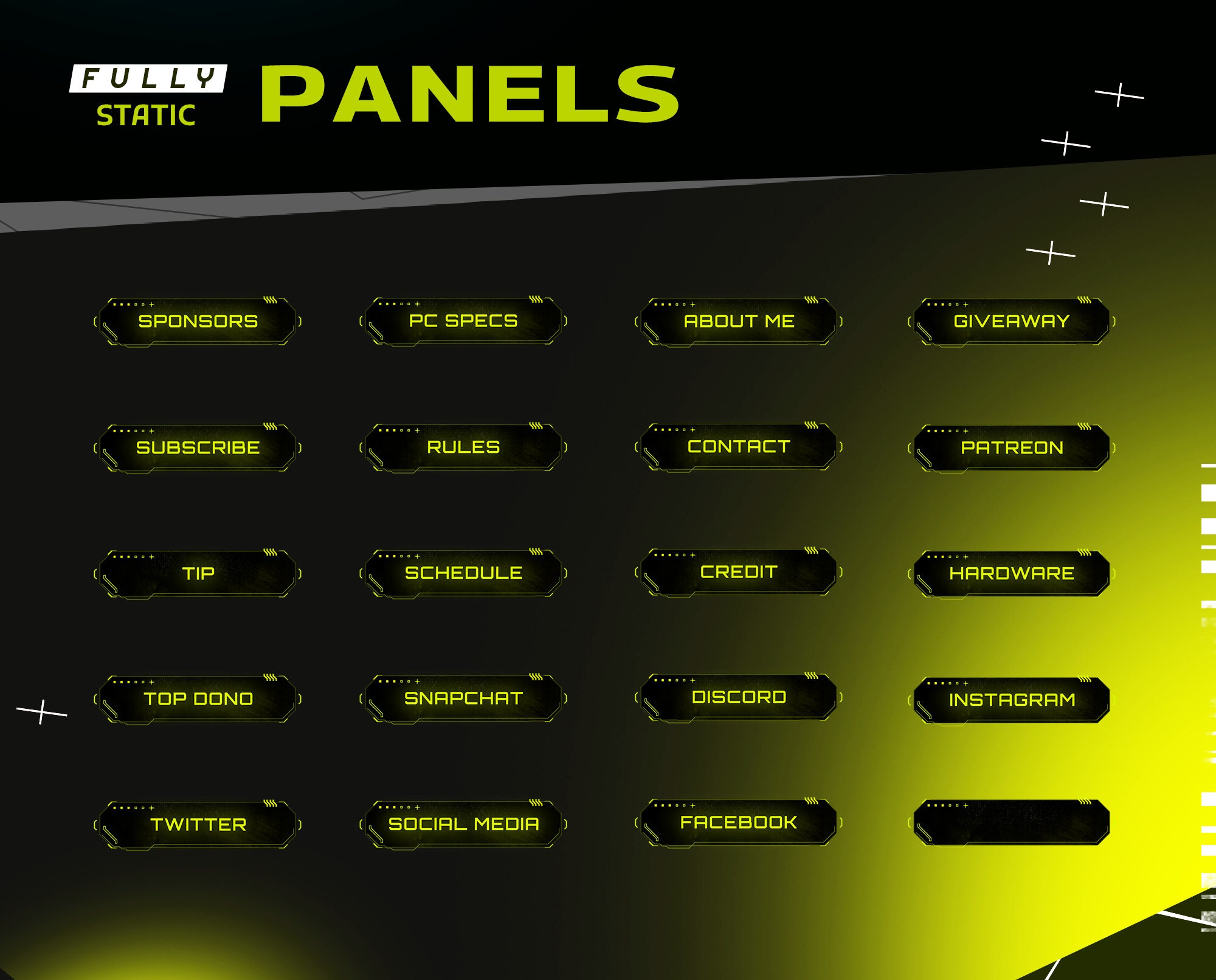 Project 07 Animated Stream Package-twitch Graphic Overlay/futuristic ...