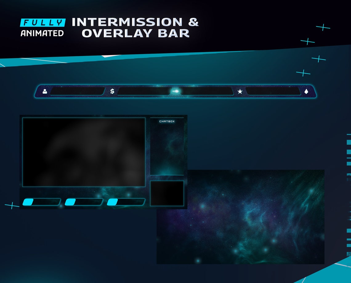 Eternity Animated Stream Package-twitch Graphic Overlay/futuristic ...