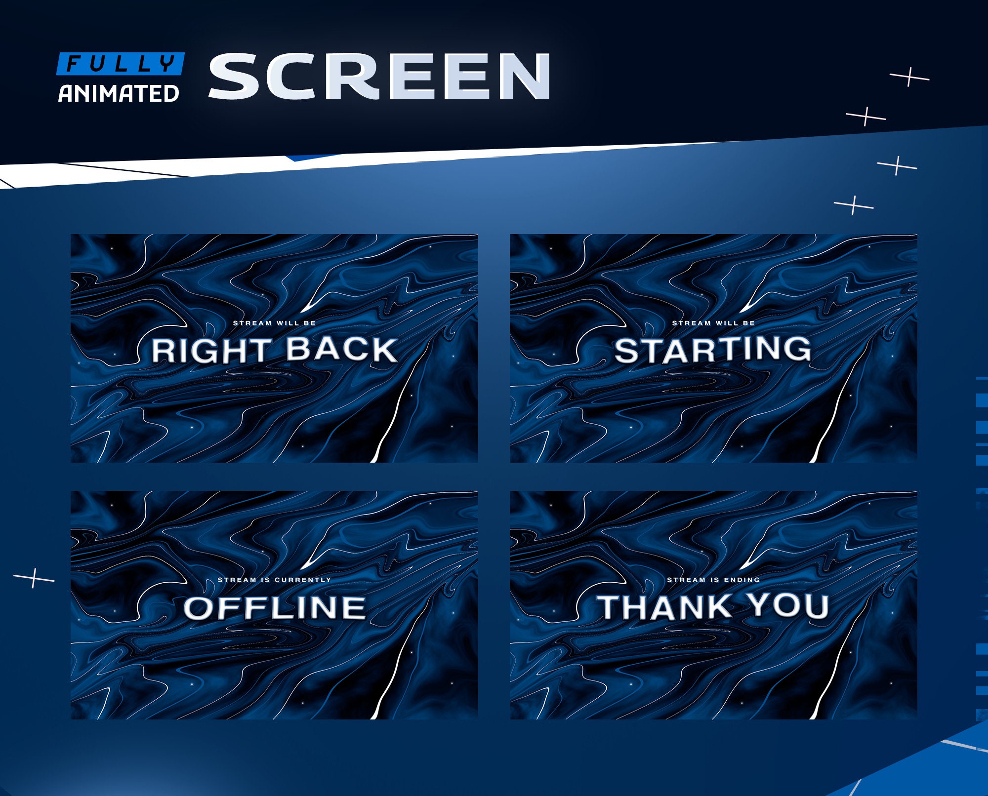 Torn Apart Animated Stream Package Twitch Graphic Overlay/futuristic ...