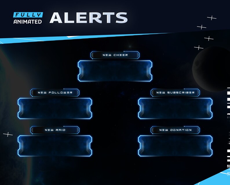 Umbra Animated Stream Alert-twitch Graphic Overlay/futuristic Modern ...
