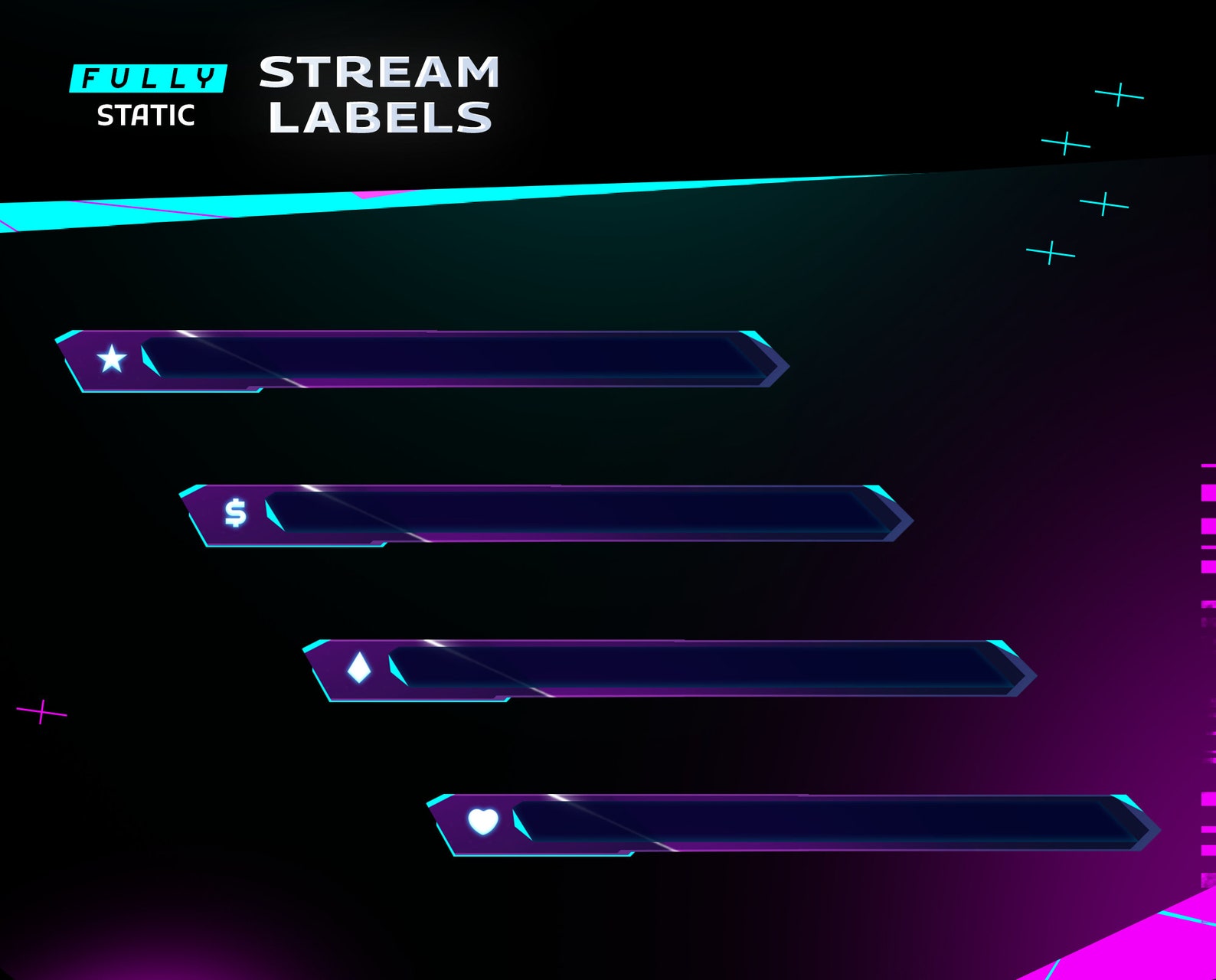Radial Animated Stream Package-twitch Graphic Overlay/futuristic Modern ...