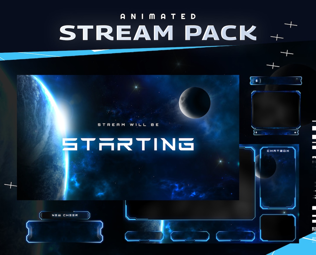 Umbra Animated Stream Package-twitch Graphic Overlay/futuristic Modern ...