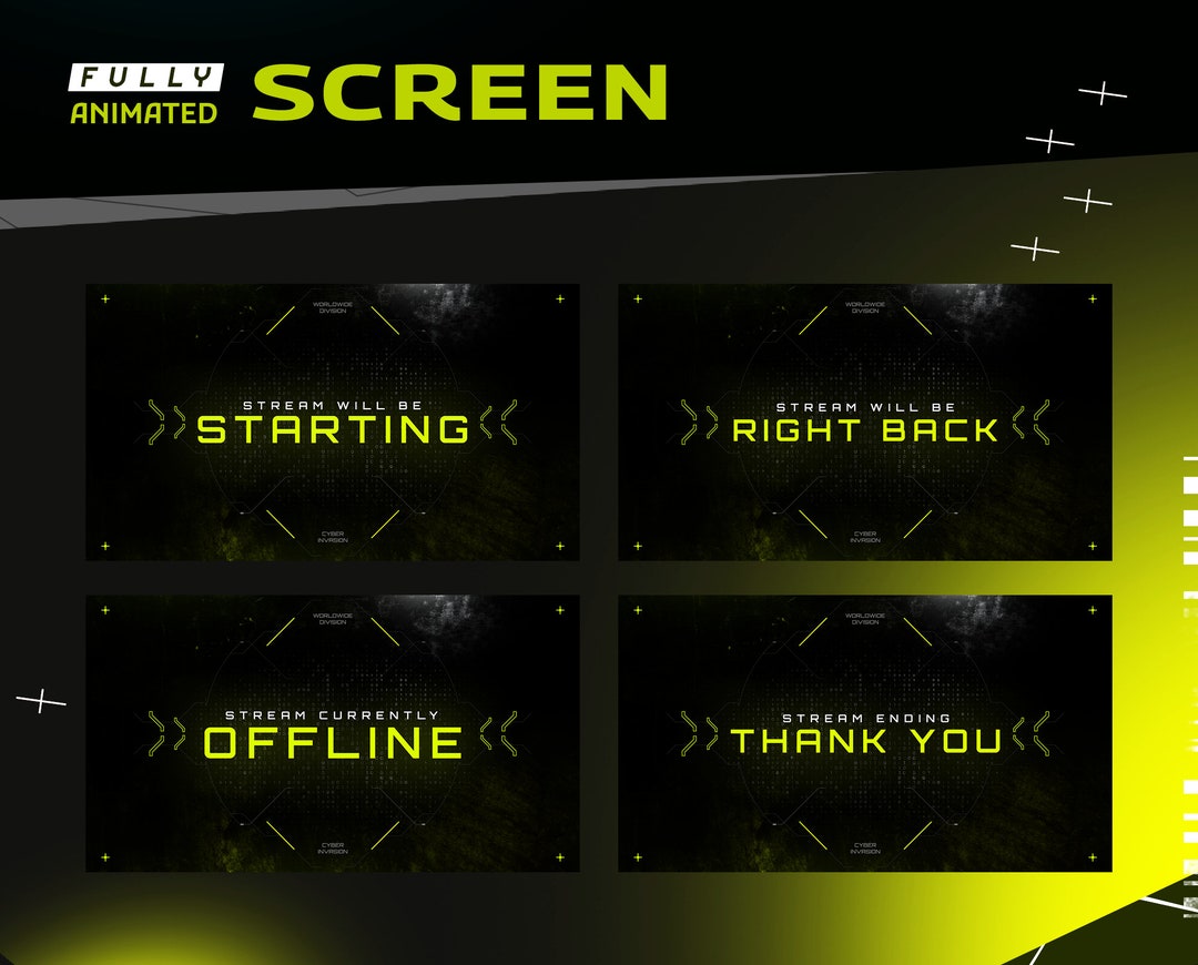 Project 07 Animated Stream Screen-twitch Graphic - Etsy