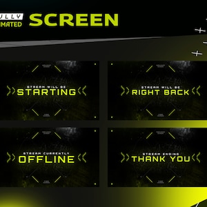 Project 07 Animated Stream Screen-twitch Graphic Overlay/futuristic ...