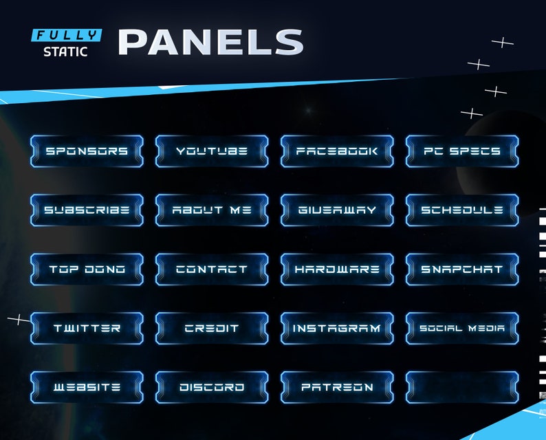 Umbra Animated Stream Package-twitch Graphic Overlay/futuristic Modern ...