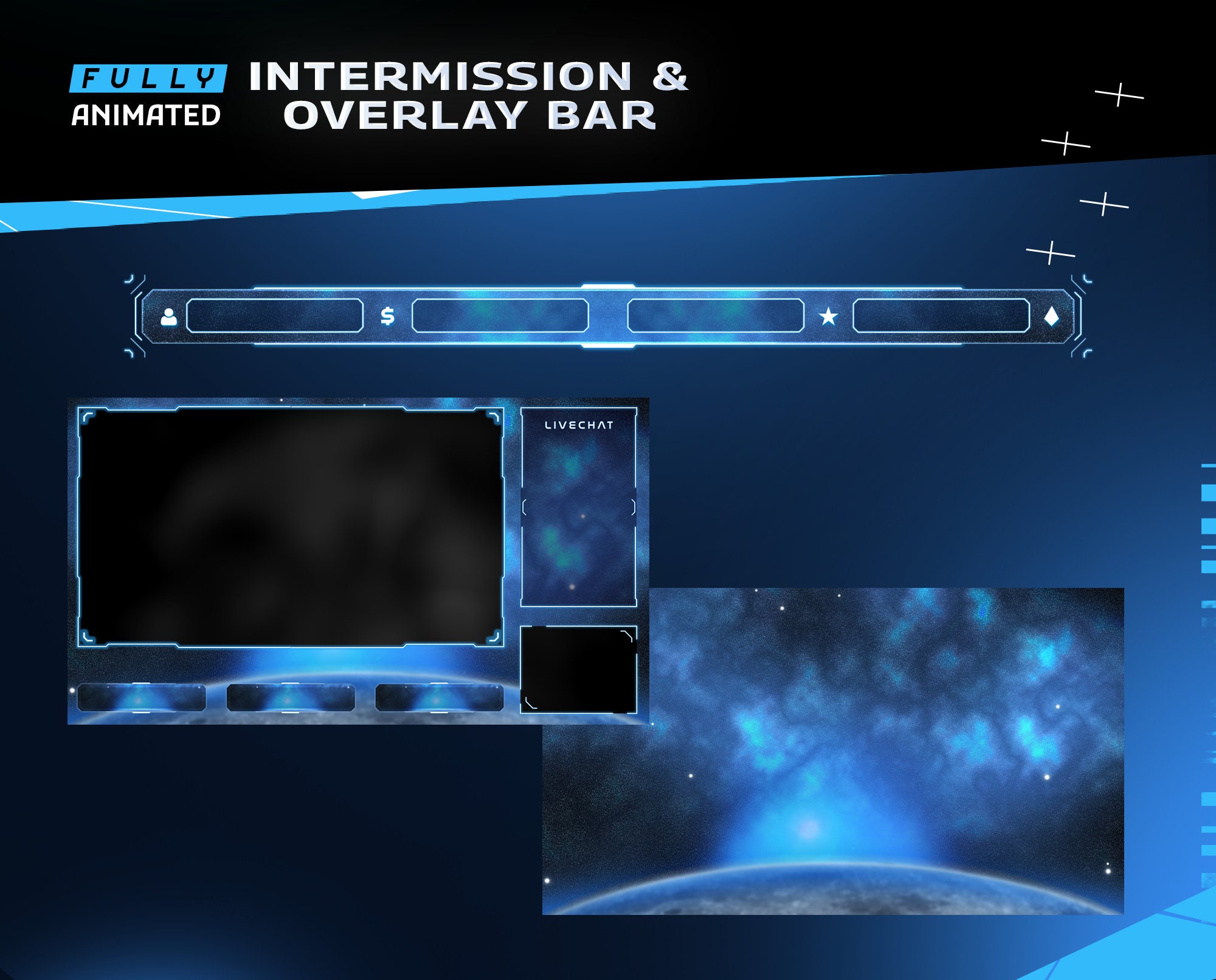 Project Future Animated Stream Package-twitch Graphic Overlay ...