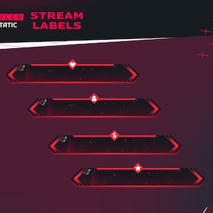 Neon Glasses Animated Twitch Overlay Package Bundle/neon Overlay/neon ...
