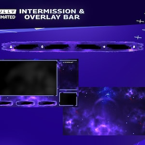 Supernova Animated Stream Package-twitch Graphic Overlay/stream Overlay ...
