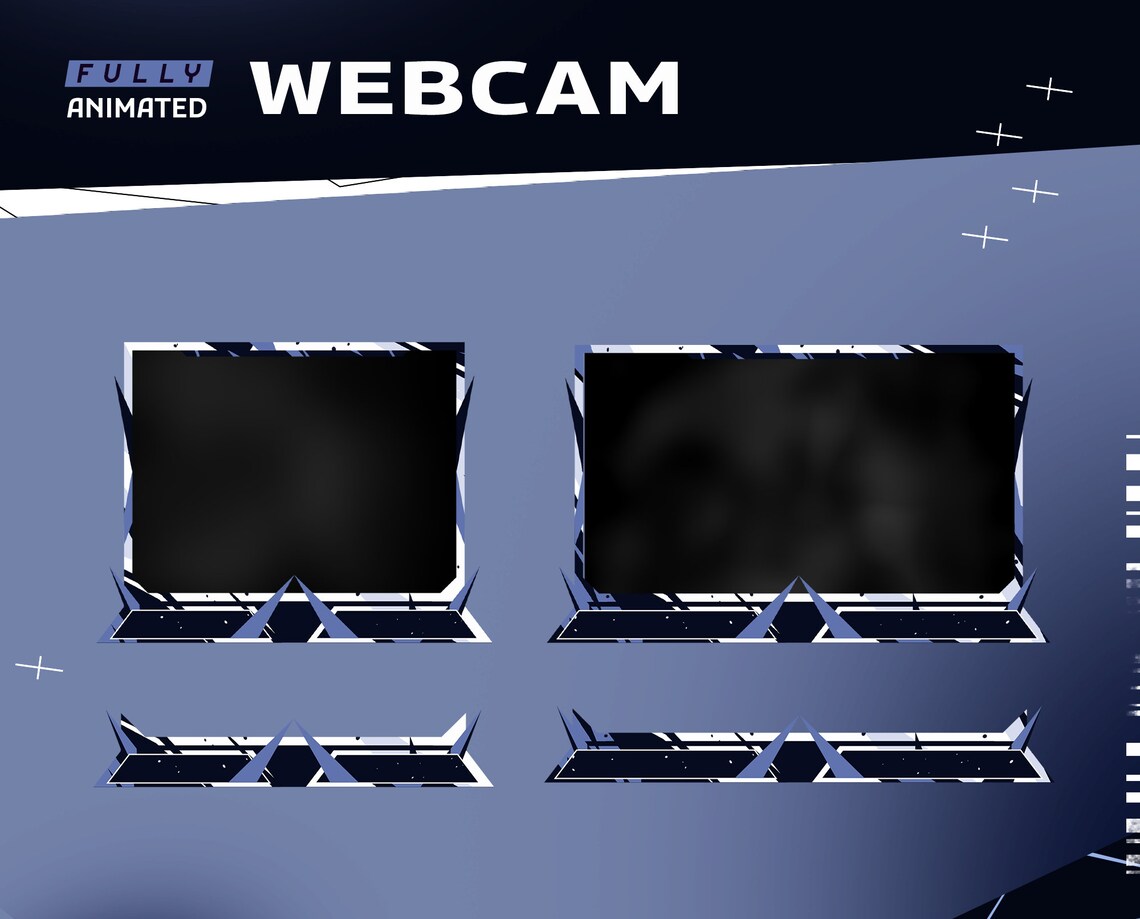 Alpha Overlay Package for Twitch, Kick, Youtube/abstract Theme/sharp ...