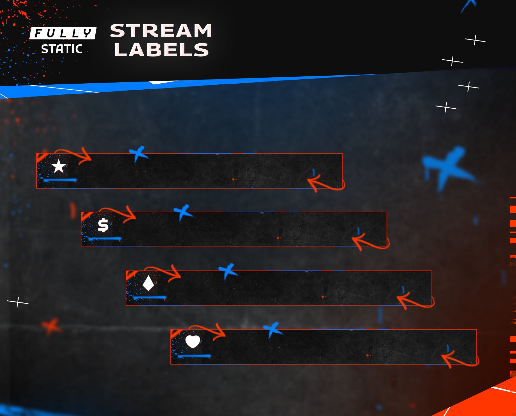 Tagging Animated Stream Package/twitch Graphic Gaming Overlay/modern ...