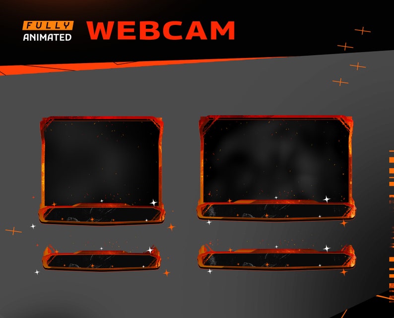 Grizzly Animated Overlay Package for Twitch, Kick, Youtube/dark Theme ...