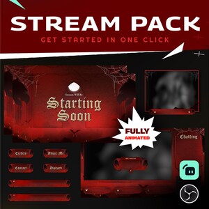 Dungeon Hunter Animated Stream Overlay Package for Twitch/crimson ...