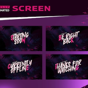 Leaves Brush Animated Twitch Overlay Package Bundle/nature Theme/leaf ...