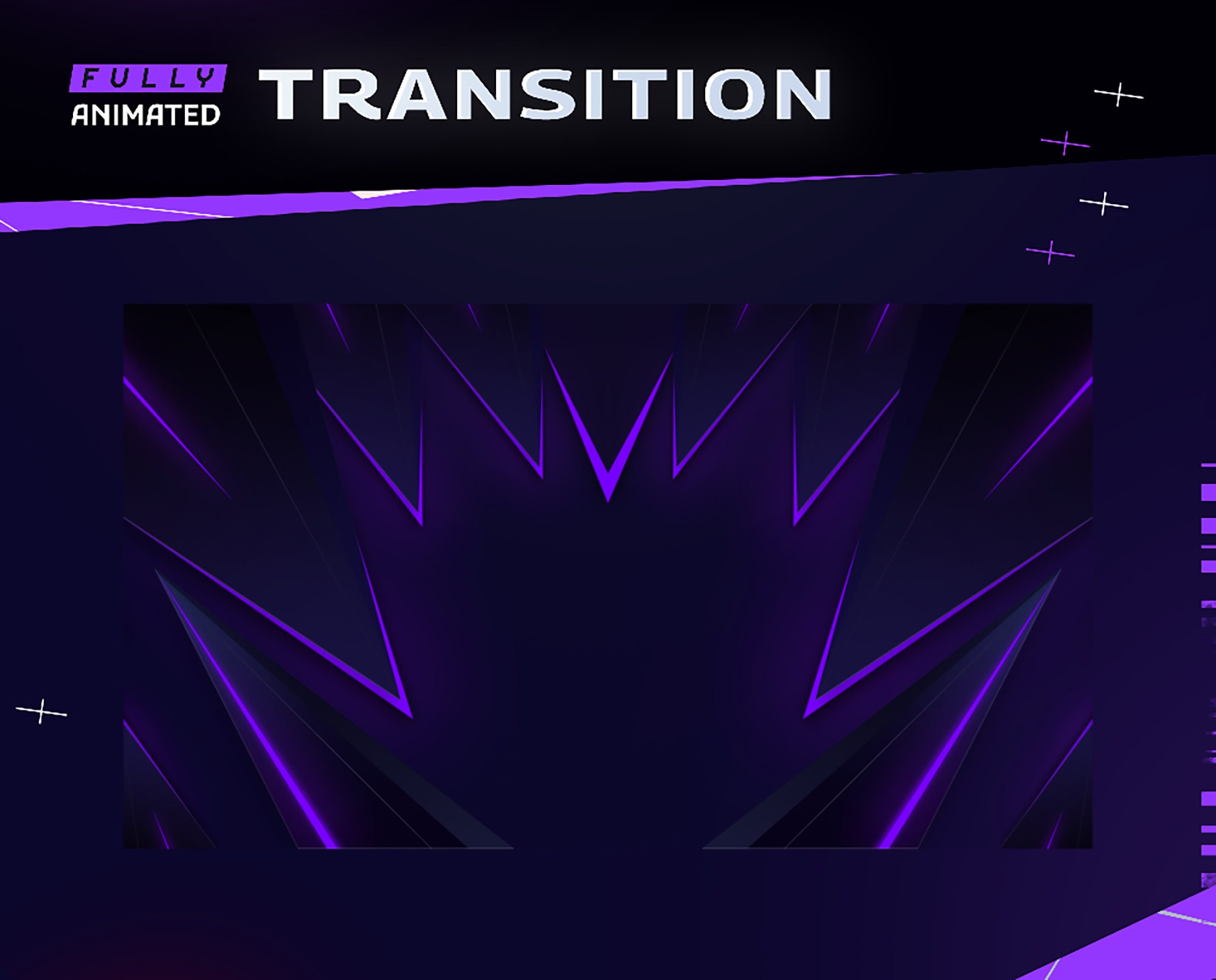 Corvus Animated Stringer Transition-twitch Graphic Overlay/futuristic ...