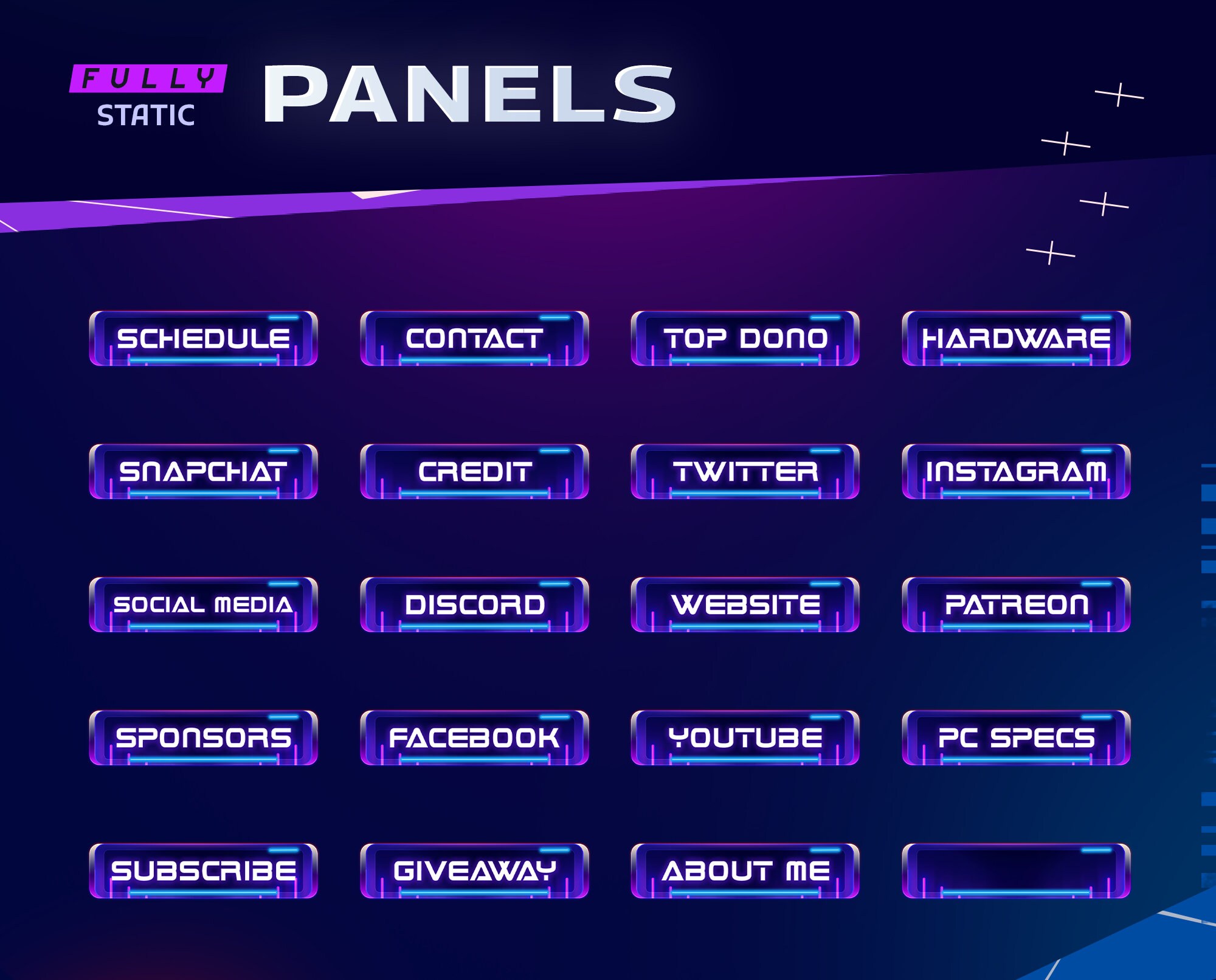 Neon Gate Animated Stream Package-twitch Graphic Overlay/futuristic ...