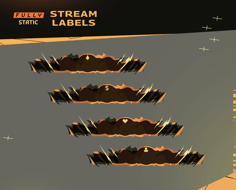 Outburst Animated Overlay Package for Twitch, Kick, Youtube/abstract ...