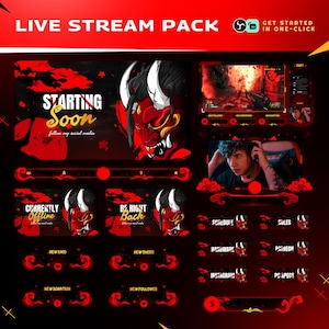 Vtuber Demon Samurai - Etsy UK