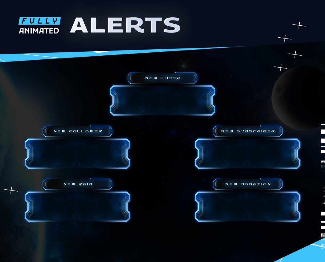 Umbra Animated Stream Package-twitch Graphic Overlay/futuristic Modern ...