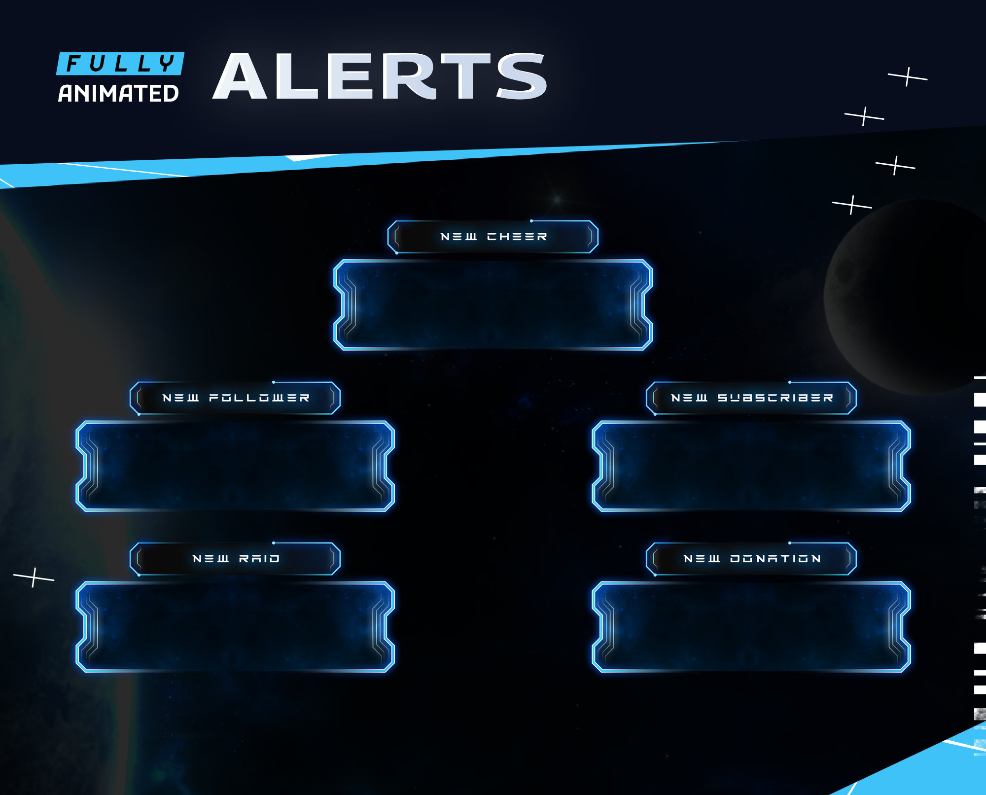 Umbra Animated Stream Package-twitch Graphic Overlay/futuristic Modern ...