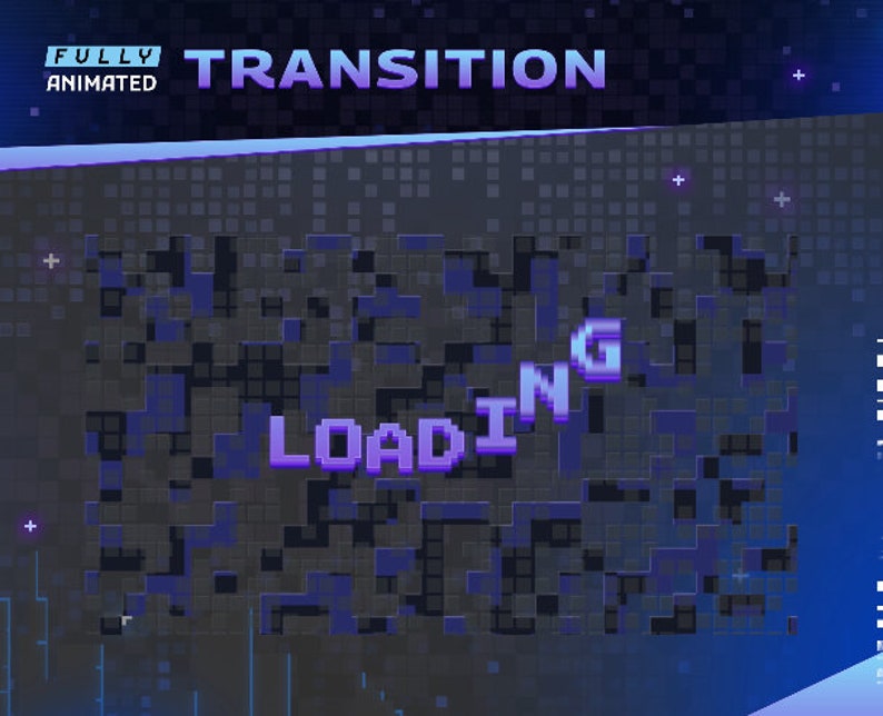 Pixel Animated Twitch Overlay Stringer Transition/pixel Theme/retro ...