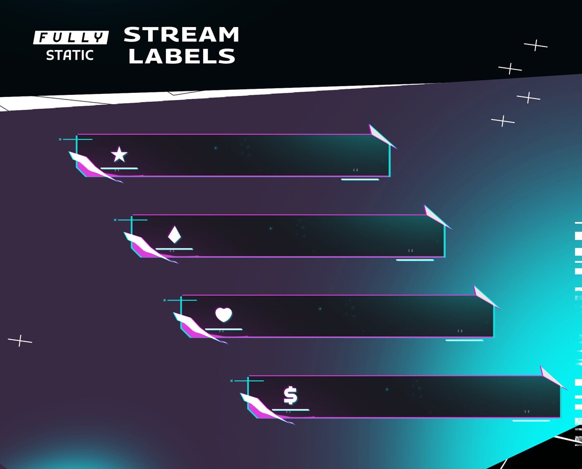 Flux Animated Stream Package/panels/black Theme/twitch Graphic Overlay ...