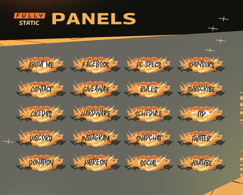 Outburst Animated Overlay Package for Twitch, Kick, Youtube/abstract ...