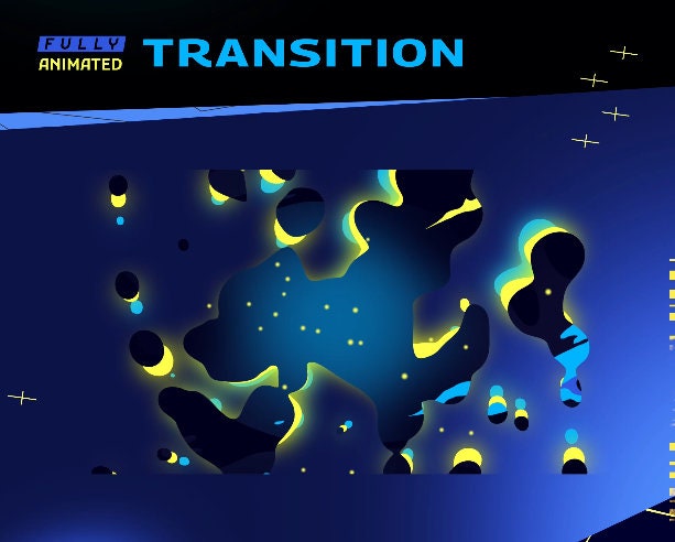 Liquid Splash Animated Twitch Overlay Package Bundle/liquid Overlay ...