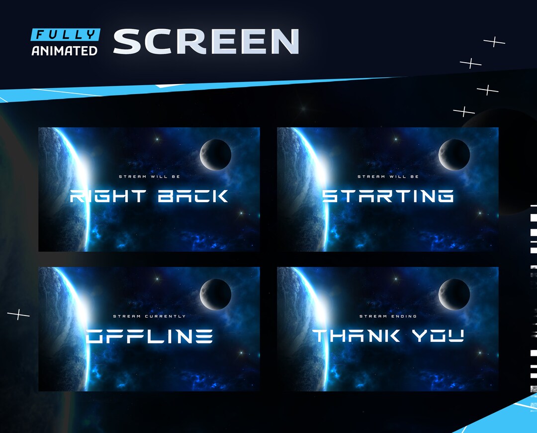 Umbra Animated Stream Screen-twitch Graphic Overlay/futuristic Modern ...