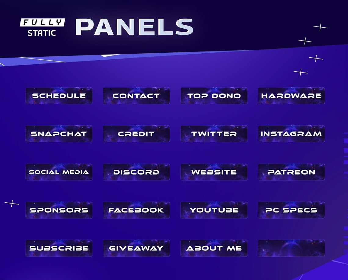 Supernova Animated Stream Package-twitch Graphic Overlay/stream Overlay ...