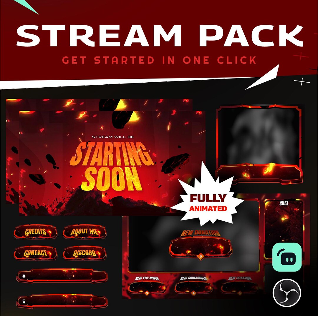 Armageddon Animated Stream Overlay Package for Twitch, Kick and Youtube ...