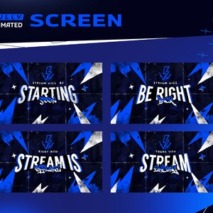 Crumble Animated Stream Screen for Twitch, Kick, Youtube/abstract Theme ...