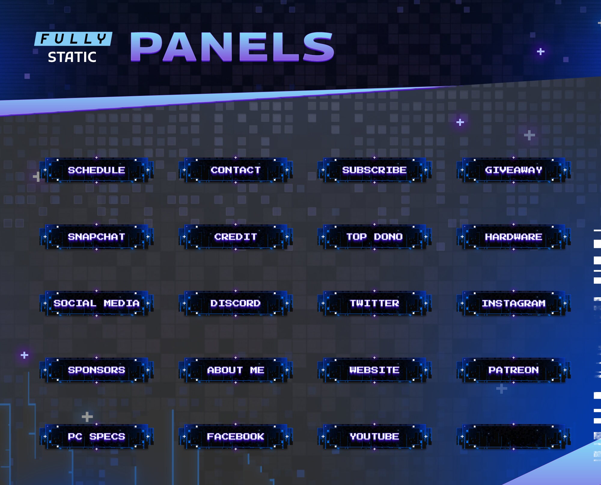 Pixel Animated Twitch Overlay Package/pixel Theme/retro Pixel/city ...