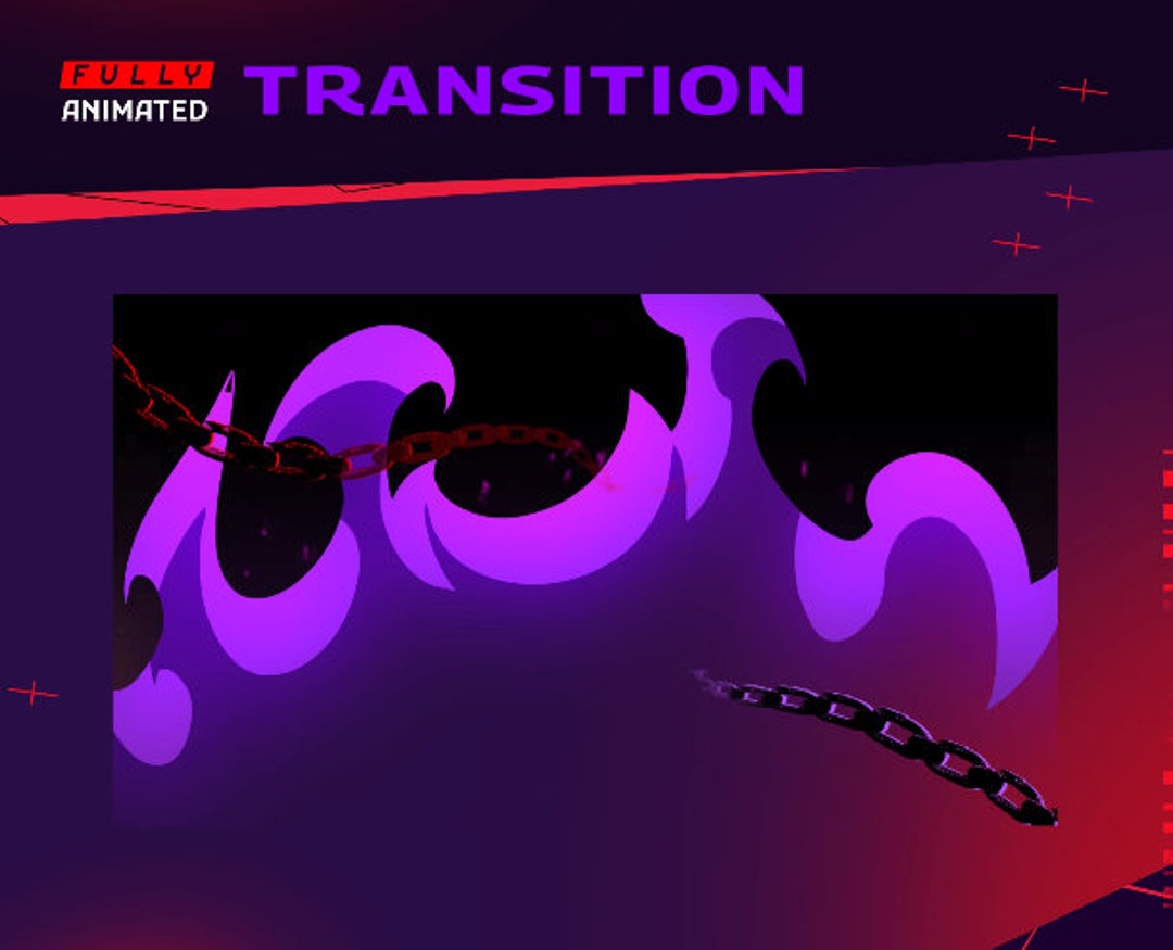 Fire Smoke Animated Twitch Overlay Stringer Transition Bundle/blaze ...