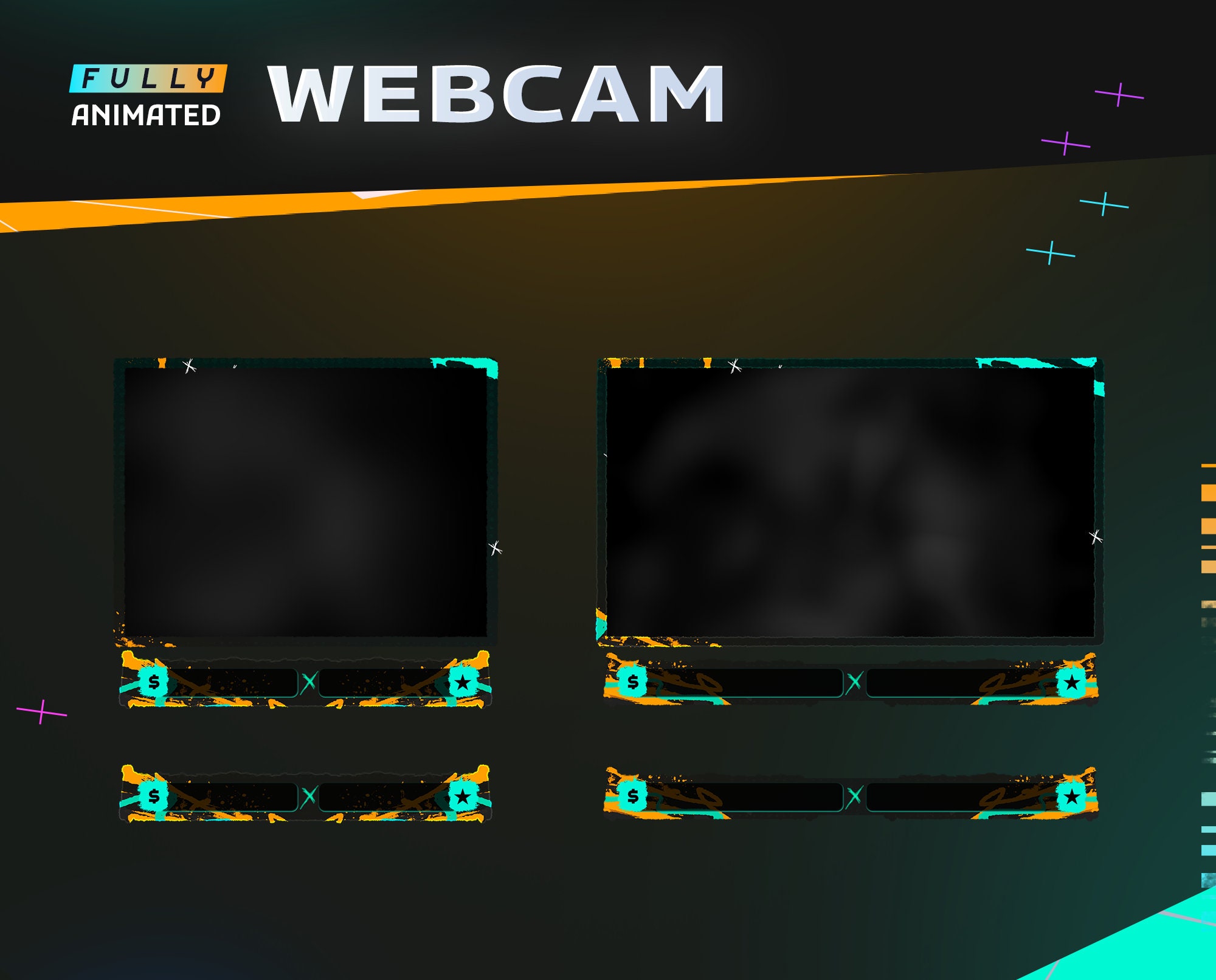 Neon Graffiti Twitch Overlay | Vandalism Alley Animated Pack | Twitch ...