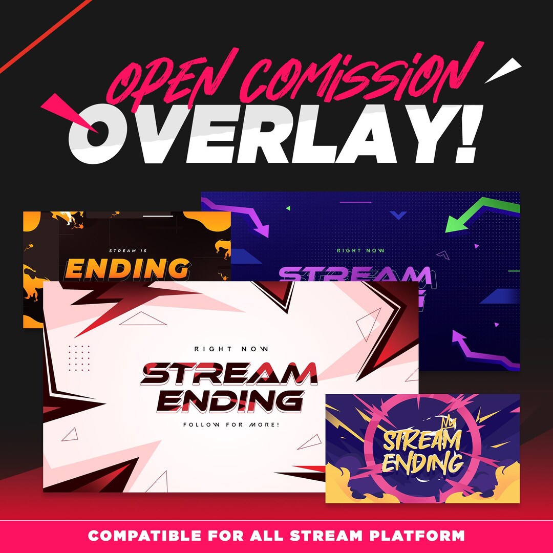 Custom Vtuber Overlay Package for Twitch | Animated Tech Stream Bundle ...
