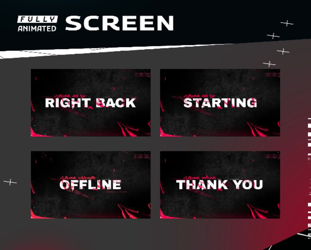 Precision Animated Screen Package-twitch Graphic Gaming Overlay/modern ...